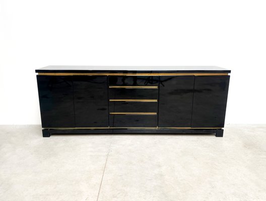 Black lacquer credenza store