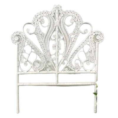Vintage wicker headboard store
