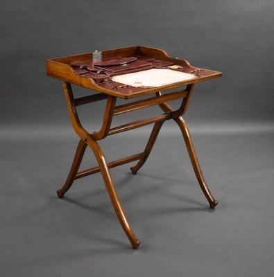 Victorian Walnut Campaign Travelling Desk 1880s