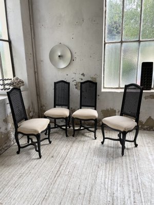 Black lacquer dining room chairs store