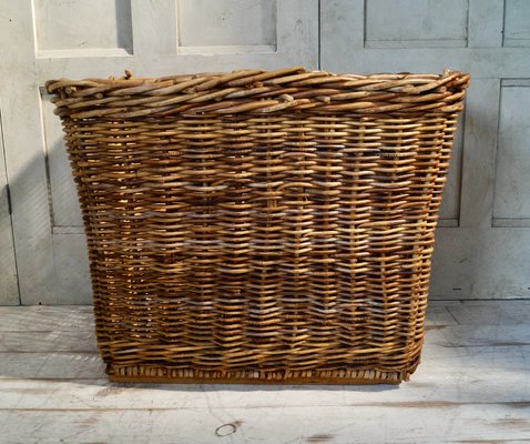 Vintage Wicker Laundry Basket