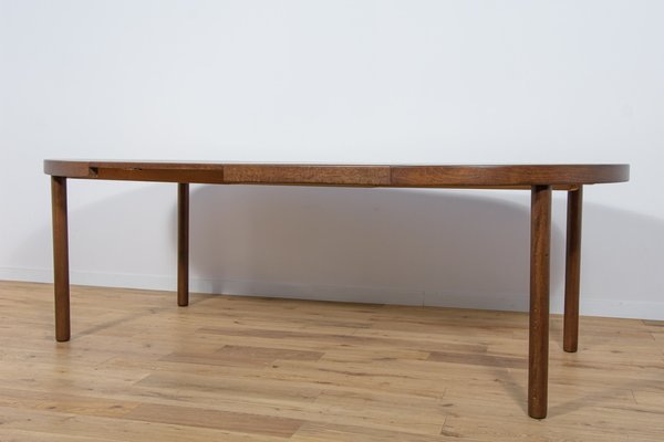 Mid Century Extendable Oak Dining Table by Kai Kristiansen for Feldballes Furniture Factory 1960s
