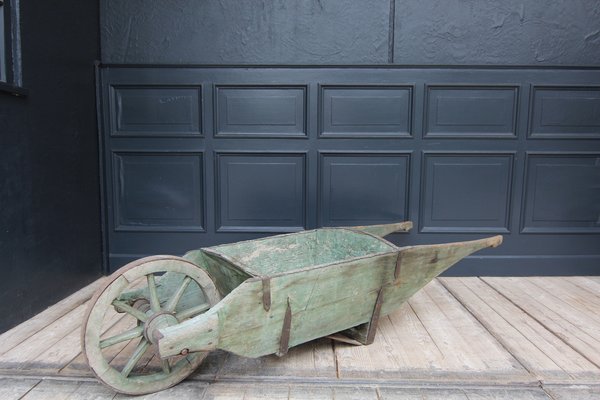 Old Time Wooden Wheelbarrow Antique Wooden Wheelbarrow Hi Res Stock