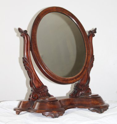 Oval desk mirror store