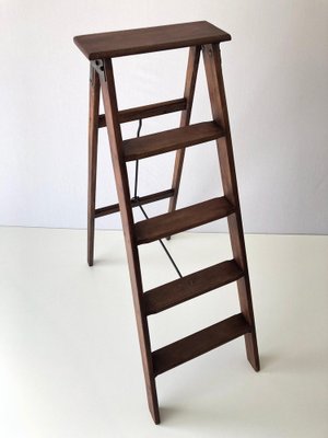 Hand Crafted Wood Folding Ladder 2000s