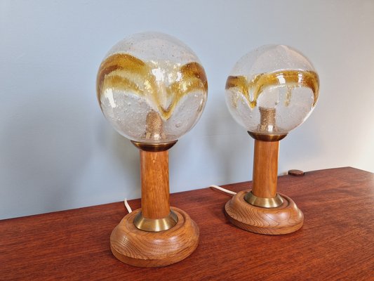 Two Globe Table Lamps