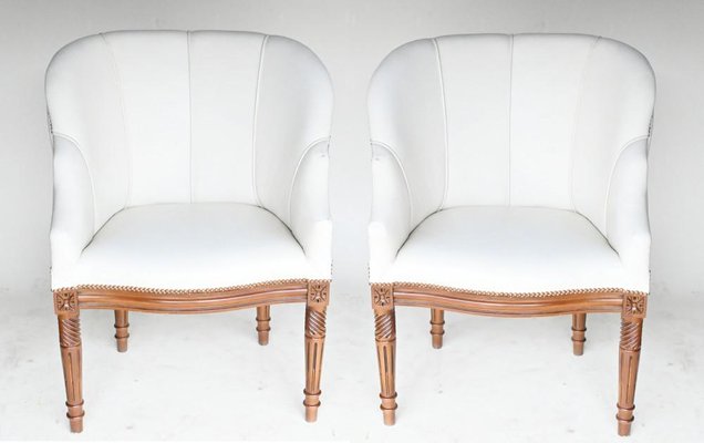 Art Deco Armchairs Cloud Shell Back Set of 2 for sale at Pamono