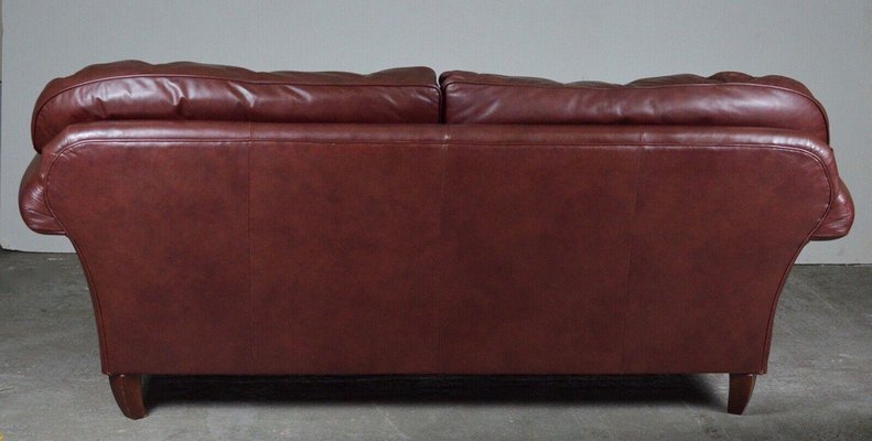 Heritage 3 Sitzer Mortimer Ledersofa mit Rollen von Laura Ashley