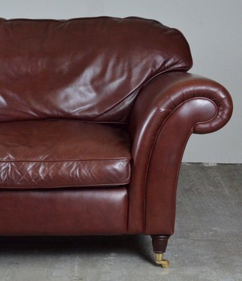 Heritage 3 Sitzer Mortimer Ledersofa mit Rollen von Laura Ashley bei Pamono kaufen