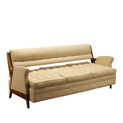 Vintage Drei Sitzer Sofa aus Holz 1950er bei Pamono kaufen