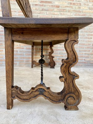 Spanish Style Carved Wood Benches Spanish Friar Bench, Hand Tooled