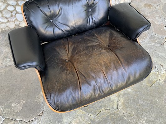 Vintage Modell 670 Sessel aus Palisander von Charles Ray Eames fur Herman Miller Fehlbaum Production 1960er bei Pamono kaufen
