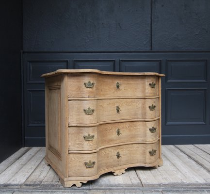 Antique Curved Baroque Chest of Drawers
