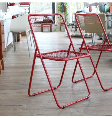 Ikea red folding chair store