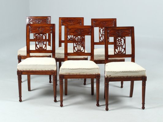Directoire Dining Chairs Set of 6 for sale at Pamono