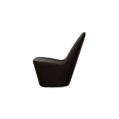 Monopod Lounge Chair in Dark Brown Leather by Jasper Morrison for Vitra for sale at Pamono