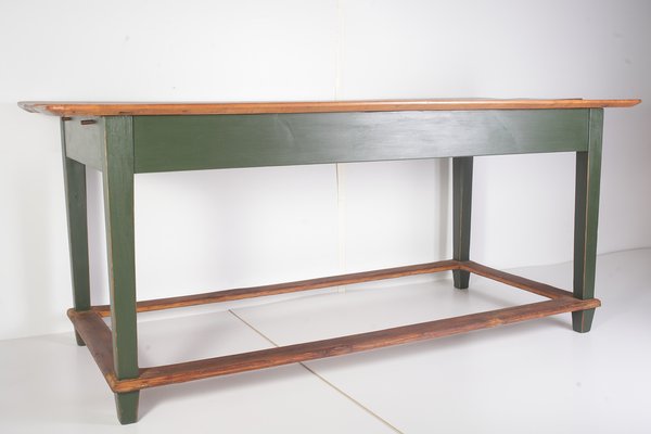 Antique Kitchen Work Table Antique Victorian Scrub Top Pine Farmhouse