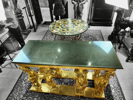 Antique Bronze Center Table