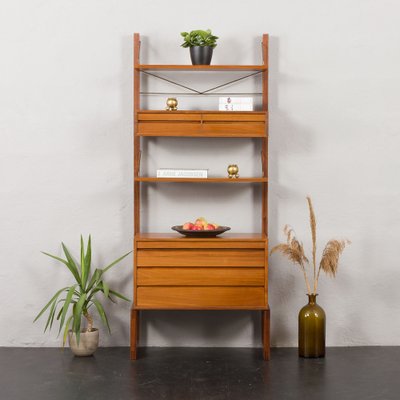 Royal Free Standing Wall Unit in Walnut by Poul Cadovius Denmark 1960s for sale at Pamono