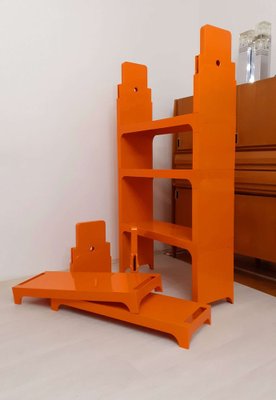 Modular Bookshelf by Olaf Von Bohr for Kartell Italy 1960s Set of 5 for sale at Pamono