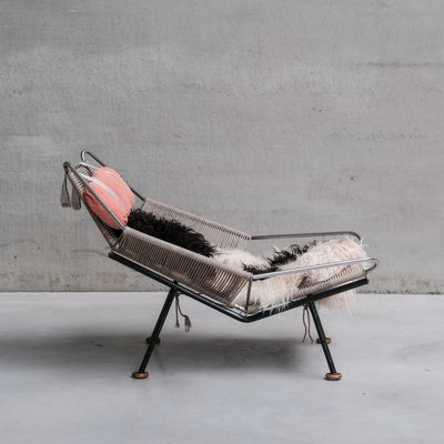 Poltrone Halyard Flag di Hans Wegner per Getama set di 2 in vendita su Pamono