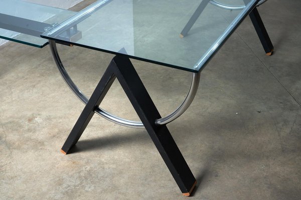 Sharper image glass desk store