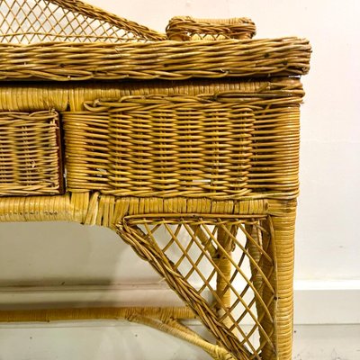 Vintage Wicker and Rattan Desk