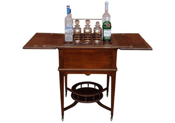 Vintage Elevette Drinks Cabinet in Mahogany from Aspreys 1920s Set of 7 for sale at Pamono