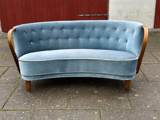 Danish curved sofa store