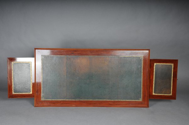 Wood and gold frame empire desk with drawers store