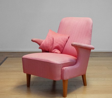 Large pink armchair store