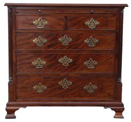 Antique Late 18th Century Georgian Mahogany Batchelors Chest of Drawers for sale at Pamono