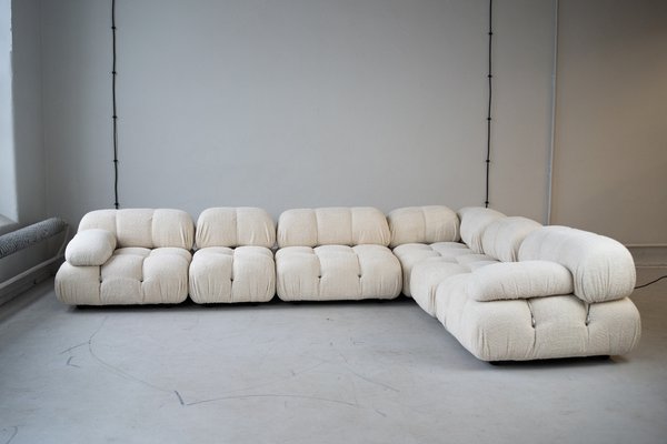 Camaleonda Sofa Set in Bouclet Wool by Mario Bellini for B b Italia C b Italia 1972 Set of 5