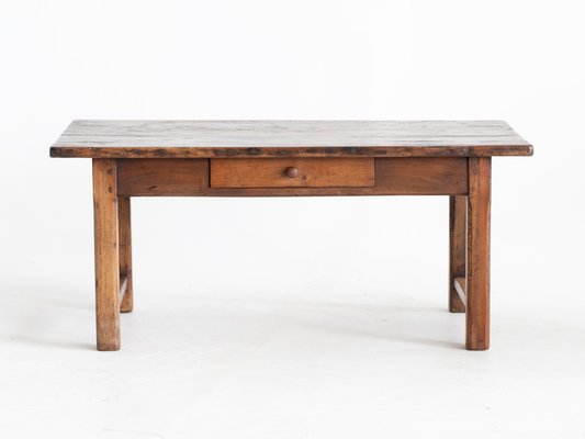 Provincial Rustic Beech Coffee Table for sale at Pamono