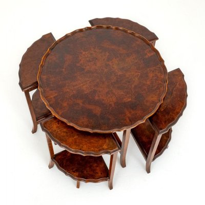 Antique walnut nest of tables store