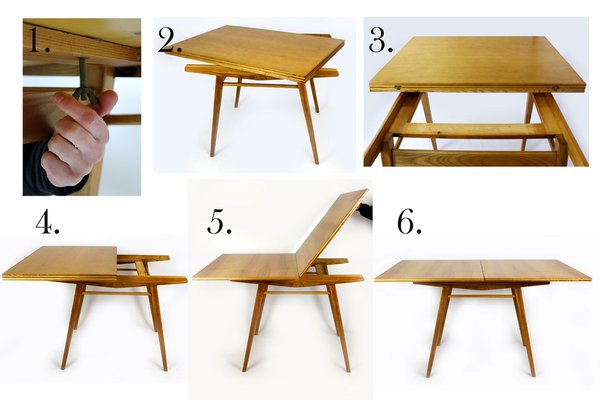 Ash extending dining table store