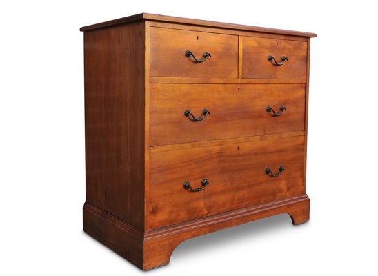 Hand Crafted Cherrywood Dresser Bureau with Brass Drop Handles from Howard Sons for sale at Pamono