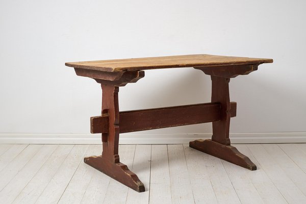 Small Antique Swedish Pine Dining Table