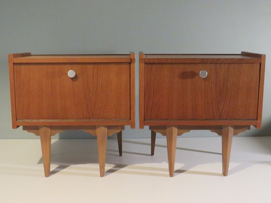 Mid Century Bedside Tables Denmark 1960s Set of 2