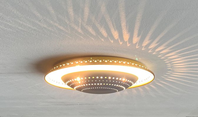Perforated Metal Ceiling Light Fixture Perforated Ceiling Light Etsy