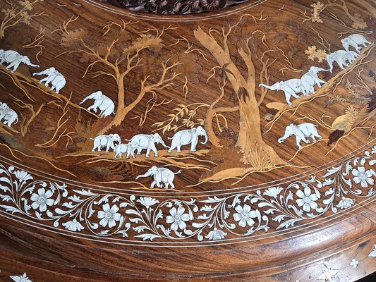 Native American Antique Table Navajo Native Americans Sand Painting,