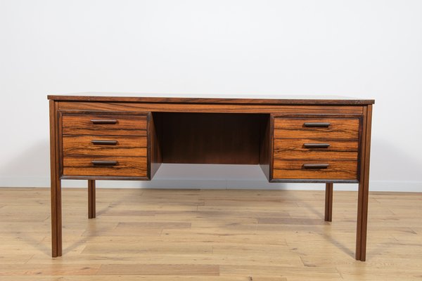 Mid Century Freestanding Rosewood Desk 1960s