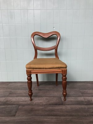 Antique Chair in Victorian Style with Turned Legs
