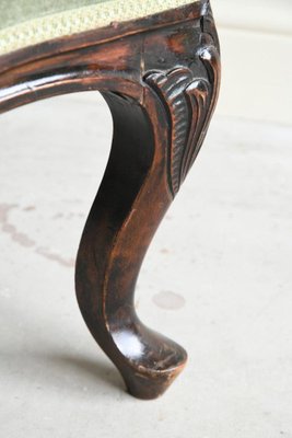 Antique Style Mahogany Footstool for sale at Pamono