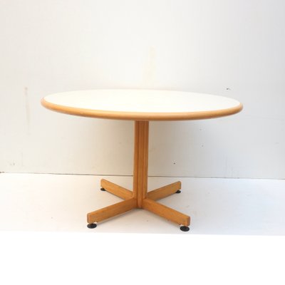 Vintage Round Dining Table by Bruno Rey for Kusch and Co. 1970s