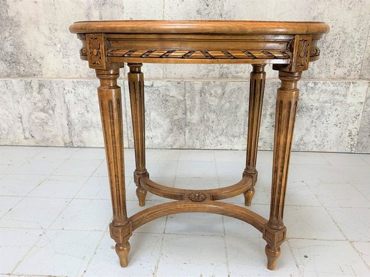 Louis XVI Carved Cane Dressing Table Stool