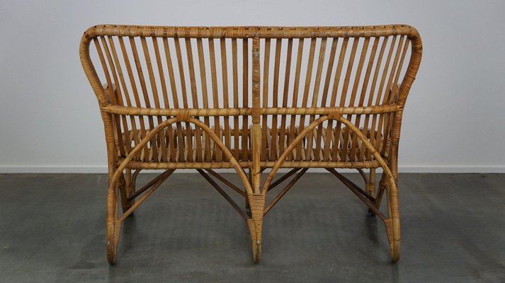 Antique Rattan Bench Craft Furniture