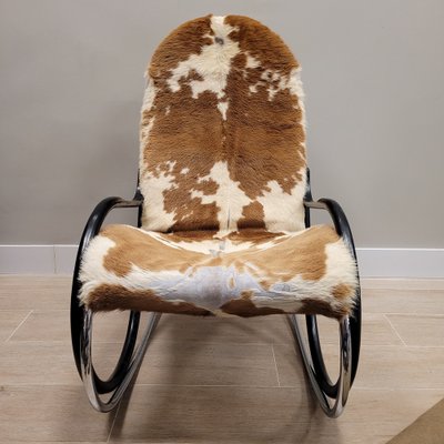 Cowhide rocking chair store