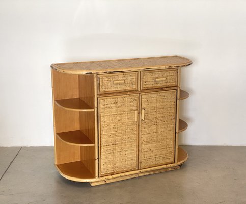 Wicker credenza store