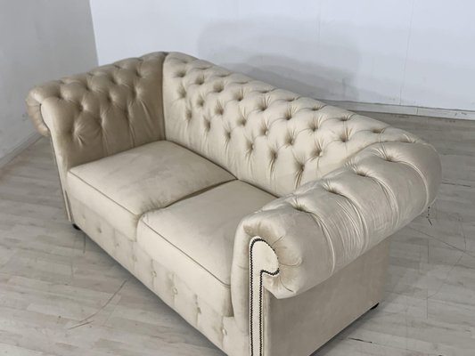 Beige chesterfield store